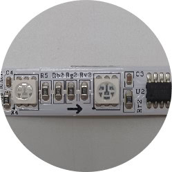 5mm 120leds DC24V 10 Pixels WS2818/TM1934 Ultra Thin Addressable RGB ...